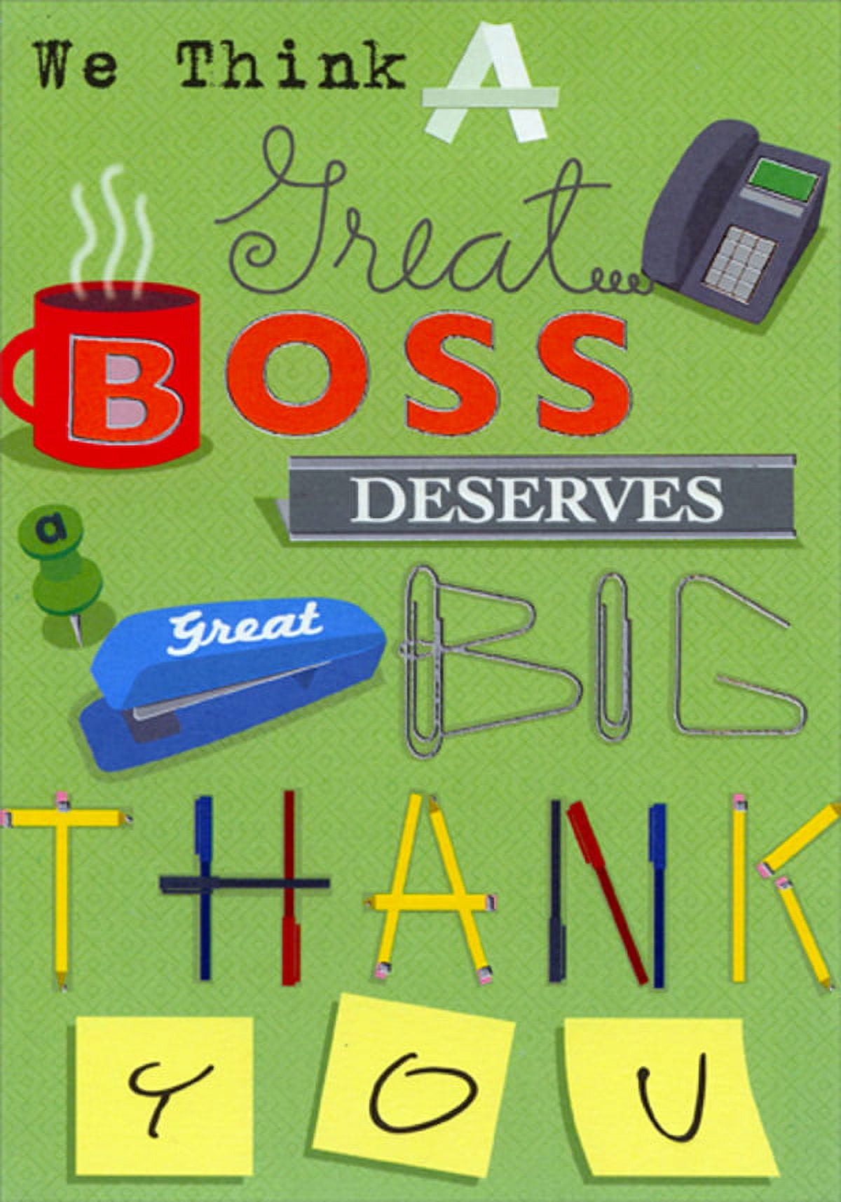 Designer Greetings Big Thank You : Phone, Mug, Stapler, Paper Clips ...