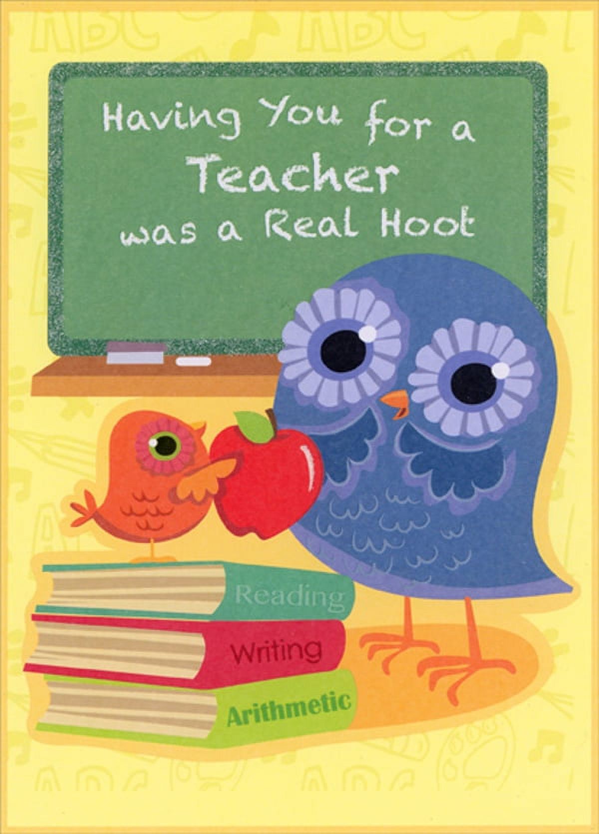 Designer Greetings Bird and Owl Real Hoot Teacher Appreciation / Thank ...