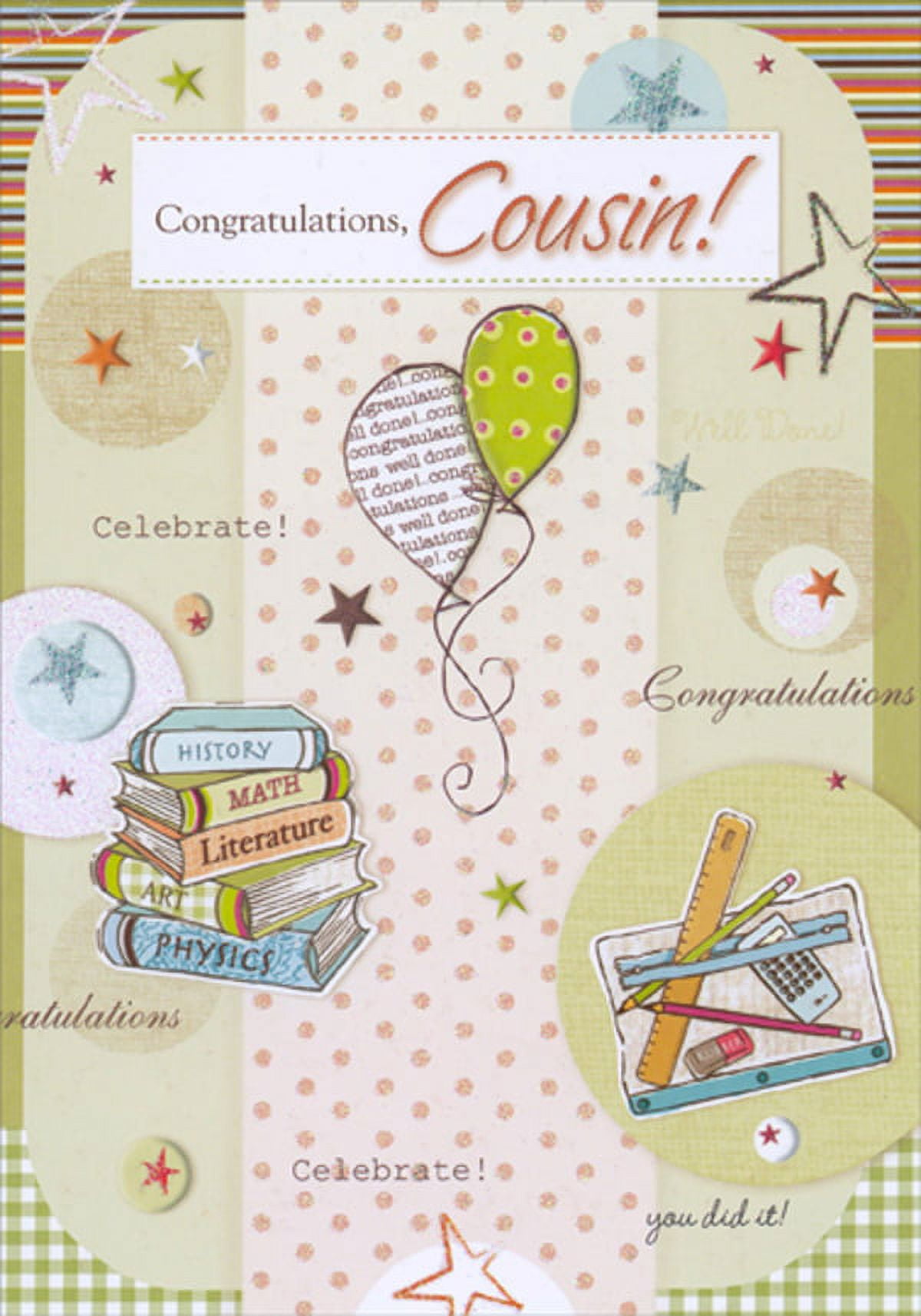 Designer Greetings Books, Balloons and School Supplies Graduation ...