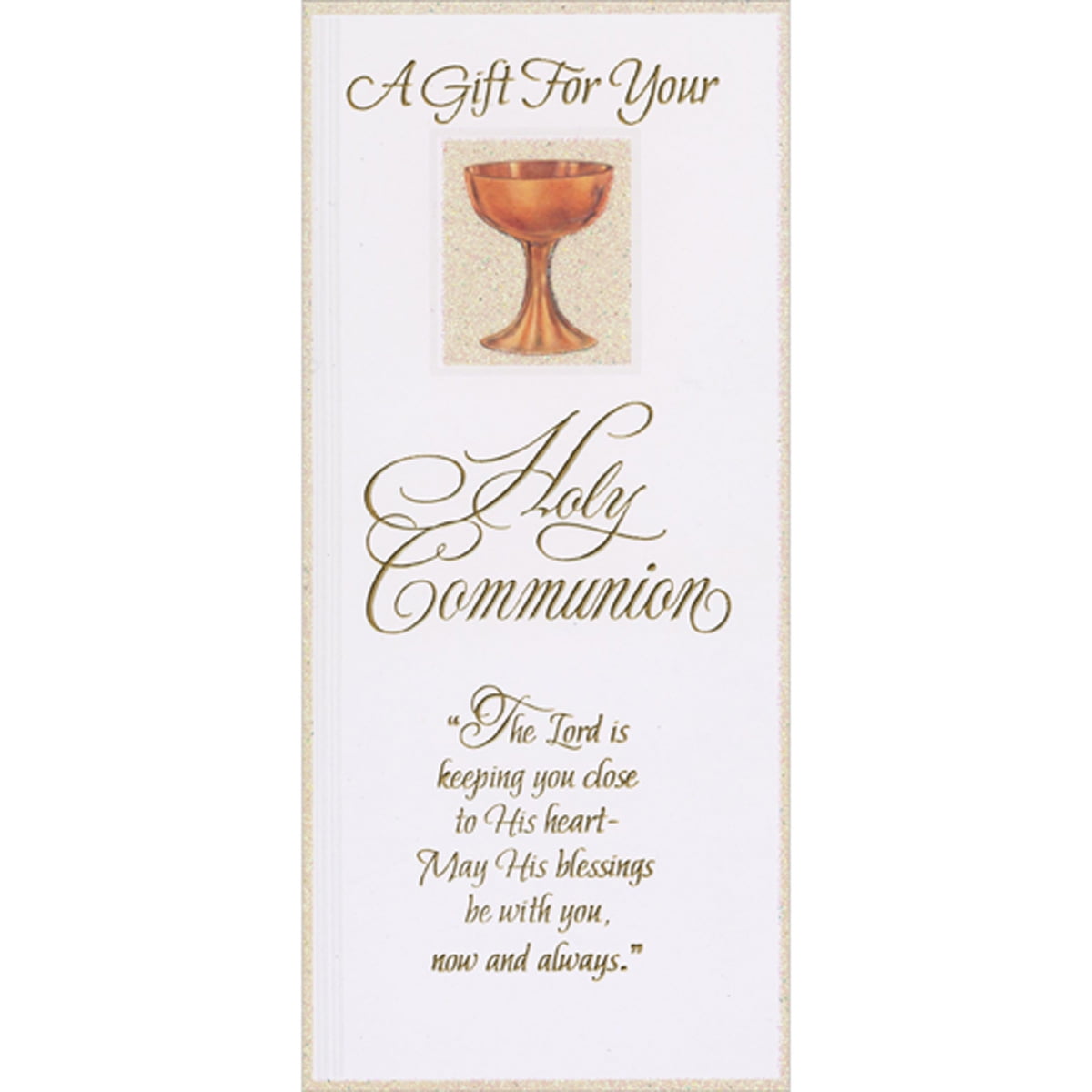 Designer Greetings Bronze Chalice with Sparkling Border: The Lord is ...