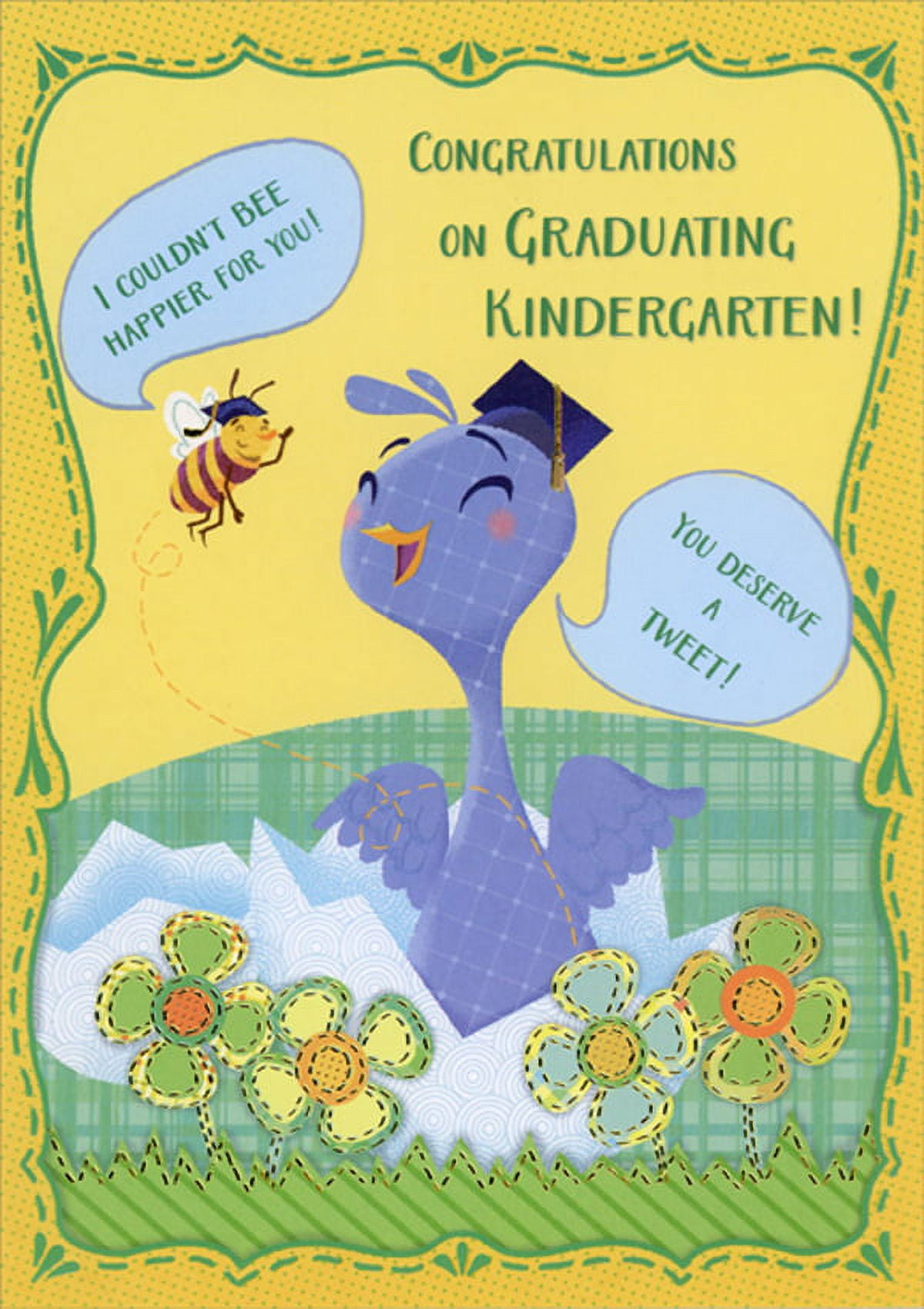 Designer Greetings Kindergarten Graduation Card, Bumble Bee and Bird ...