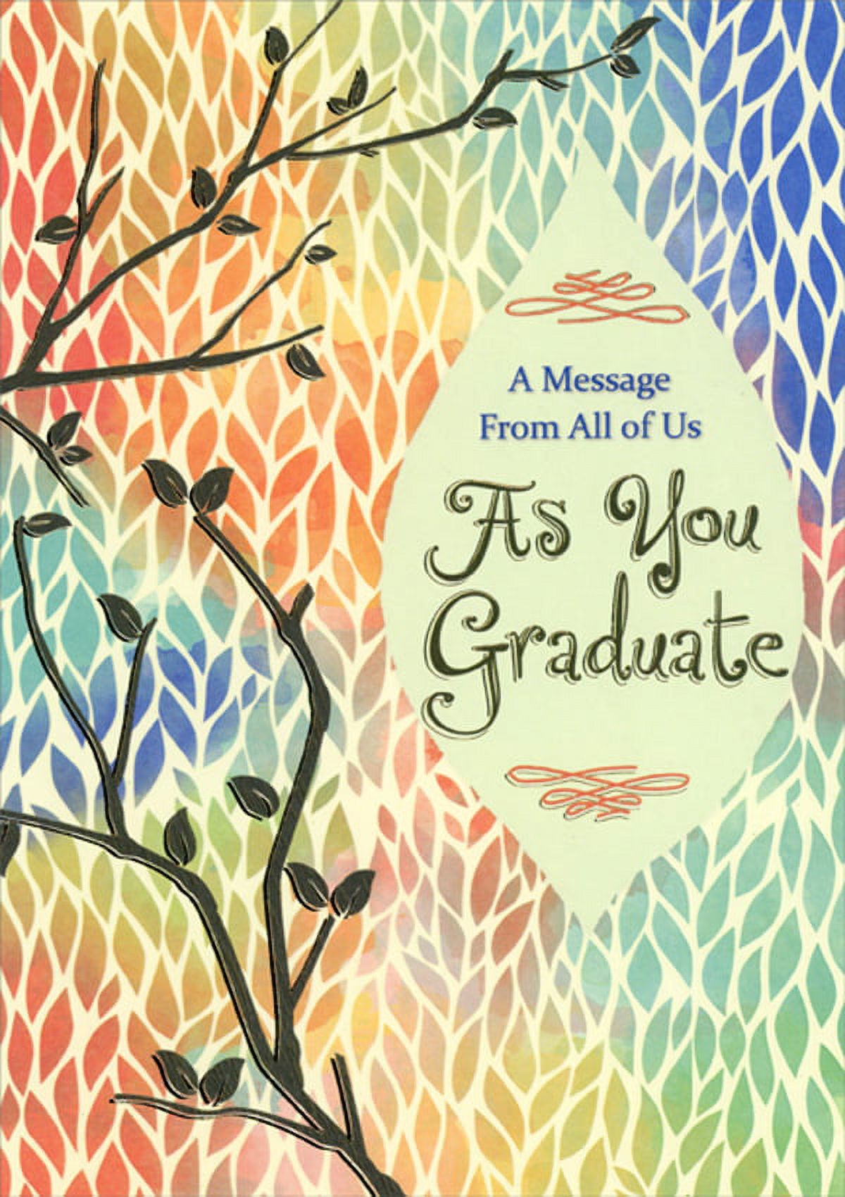 Designer Greetings Colorful Leafy Background : Gold Foil Branches ...