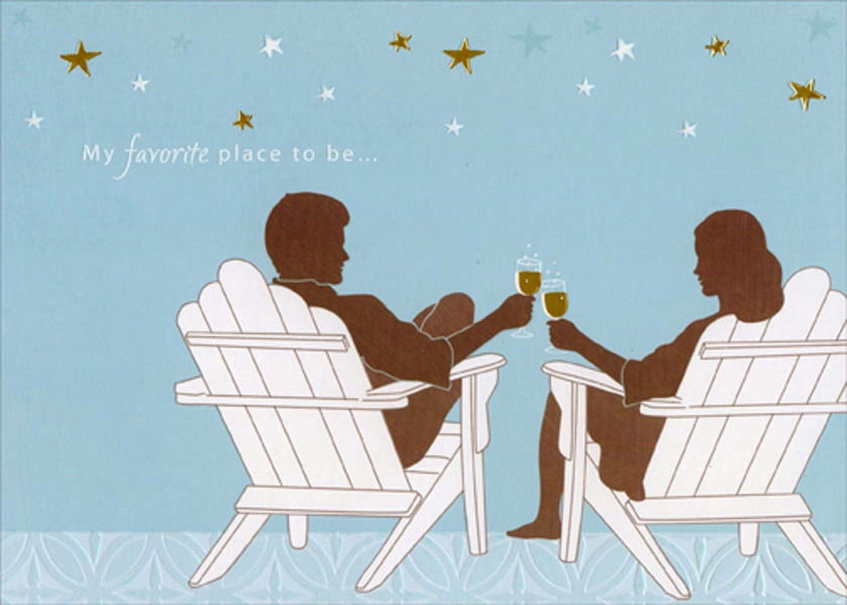 Designer Greetings Couple Sitting in Adirondack Chairs Birthday Card ...