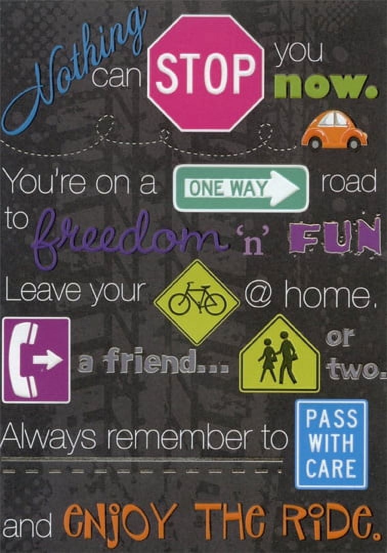 Designer Greetings Driver's License Embossed Signs and Words ...