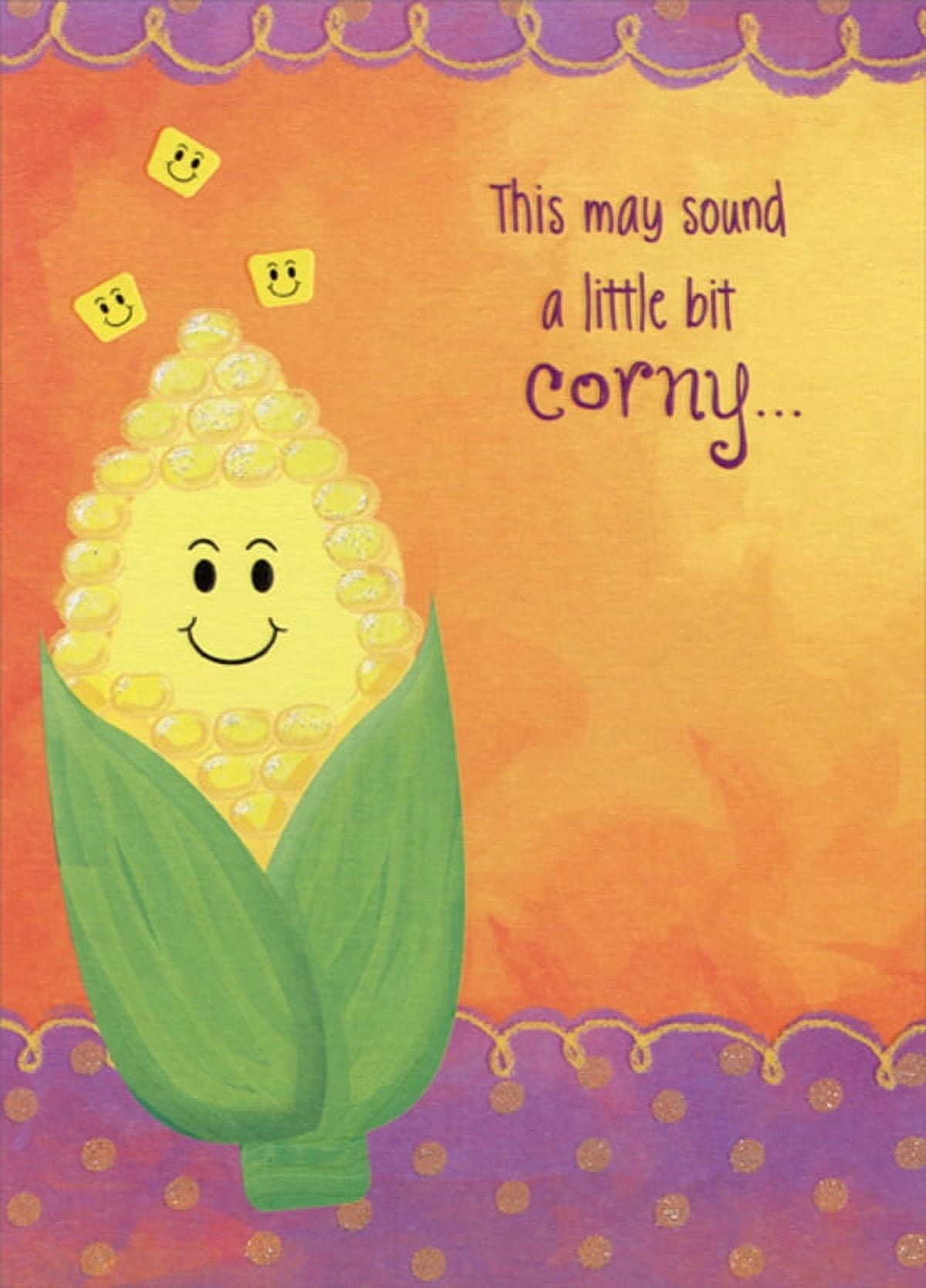 Designer Greetings Ear of Corn with Smiley Face : Sound Corny Juvenile ...