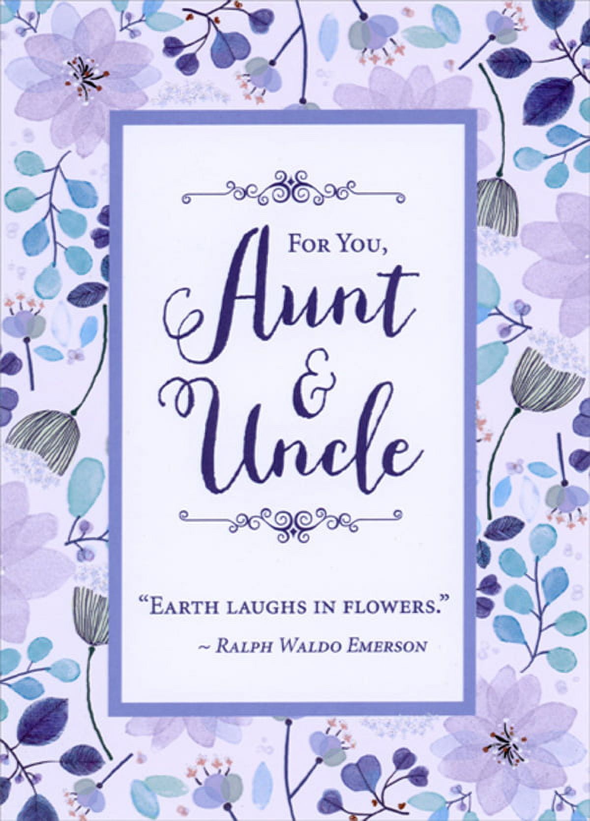 Designer Greetings Earth Laughs in Flowers : Pastel Floral Border Aunt ...