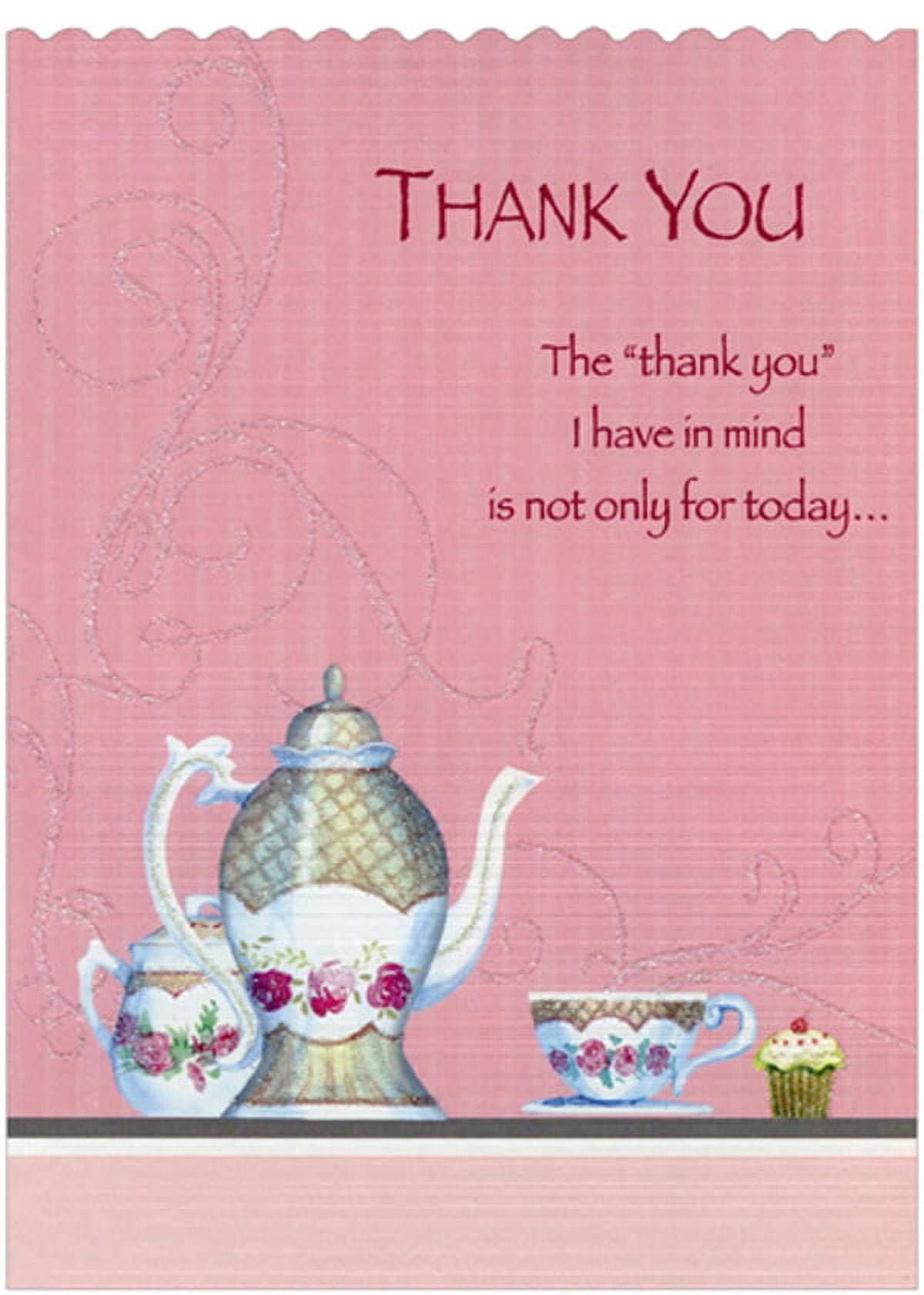 Designer Greetings Fancy Tea Kettles, Tea Cup and Cupcake Die Cut Z ...