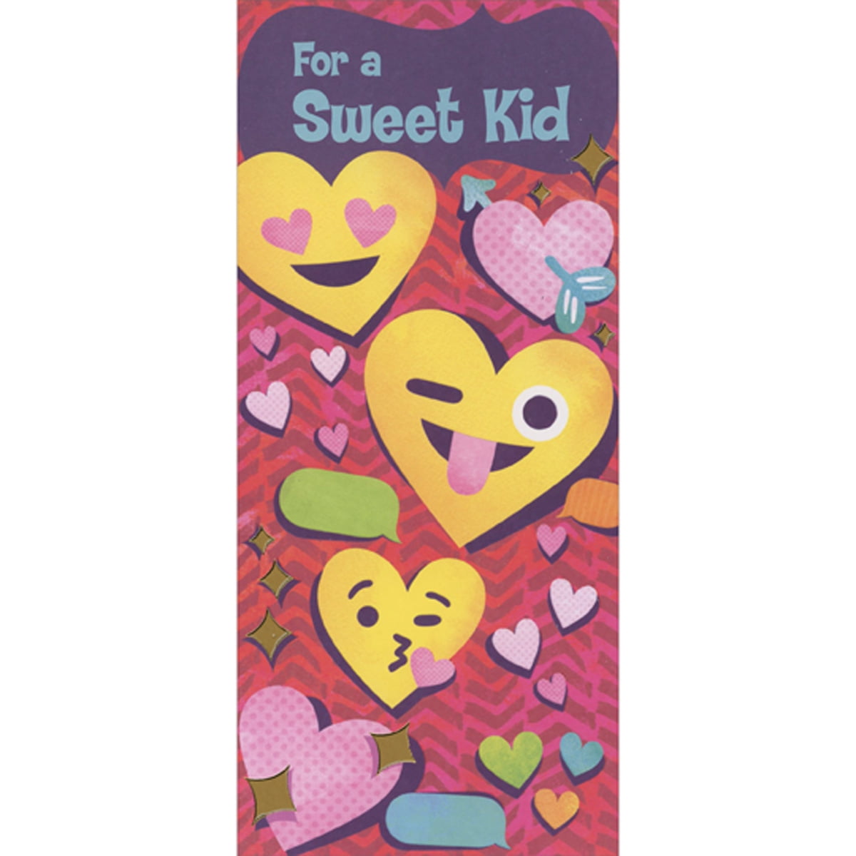 Designer Greetings For a Sweet Kid: Silly Faces on Yellow Hearts ...
