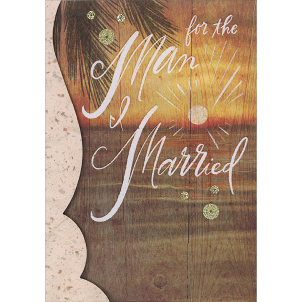 Designer Greetings For the Man I Married: 3D Curving Left Border and ...