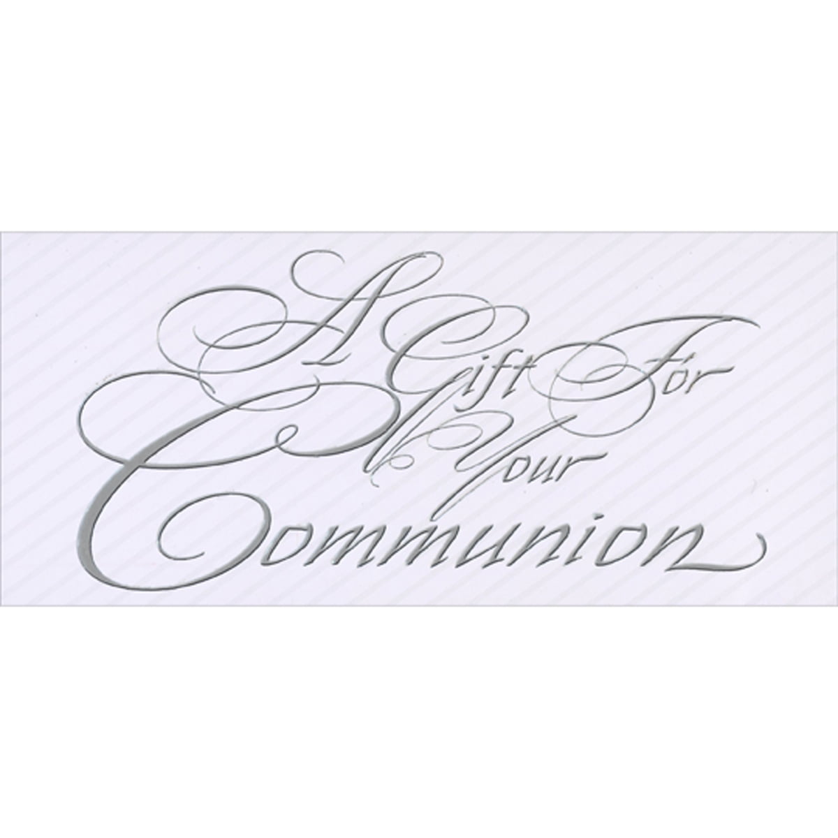 Designer Greetings Formal Silver Script Gift For Your Communion 1st ...