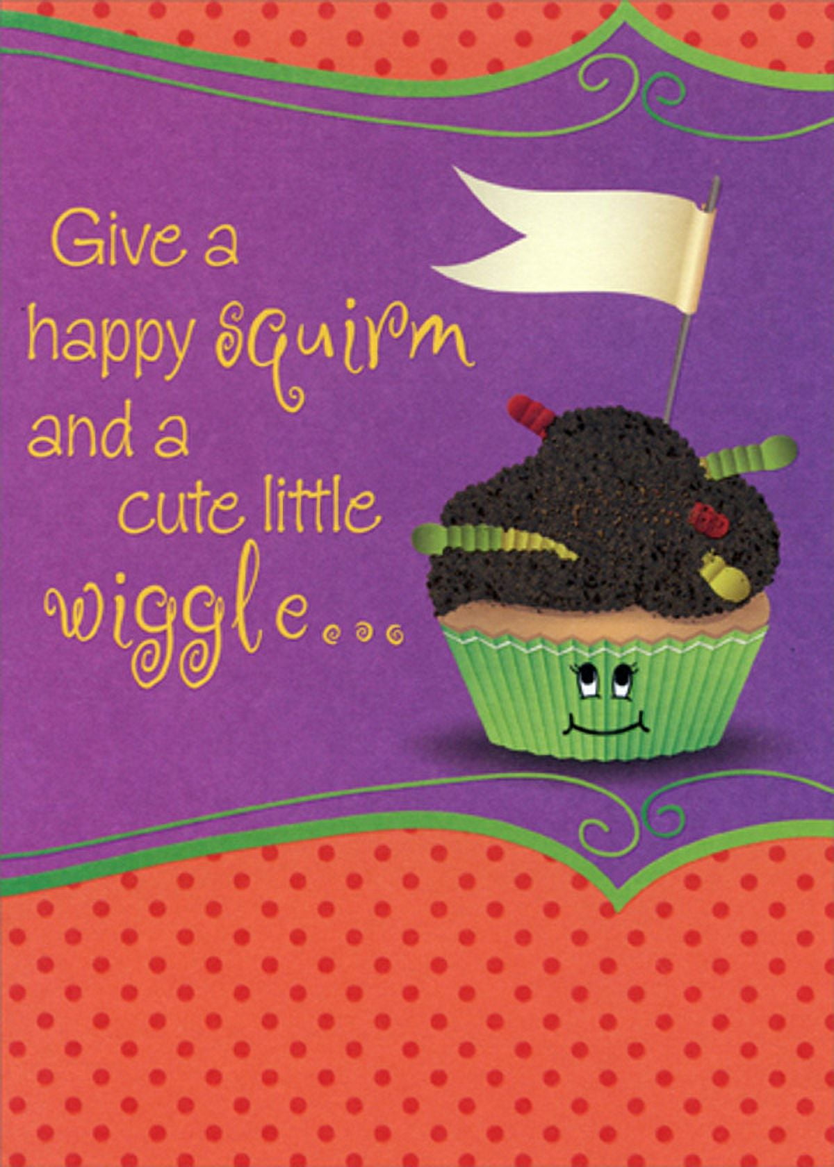 Designer Greetings Give a Happy Squirm Cupcake Baby's 1st : First ...