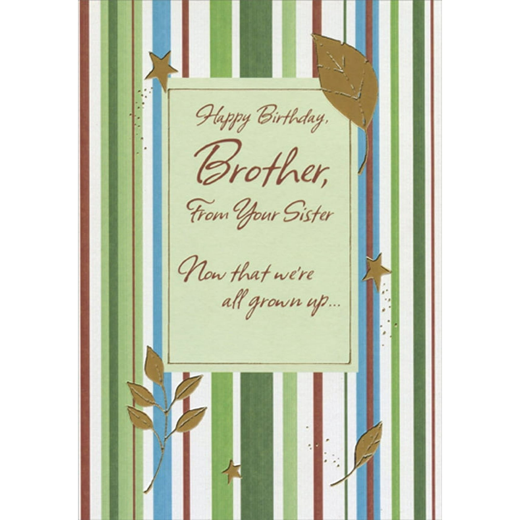 Brother Birthday Cards From Sister