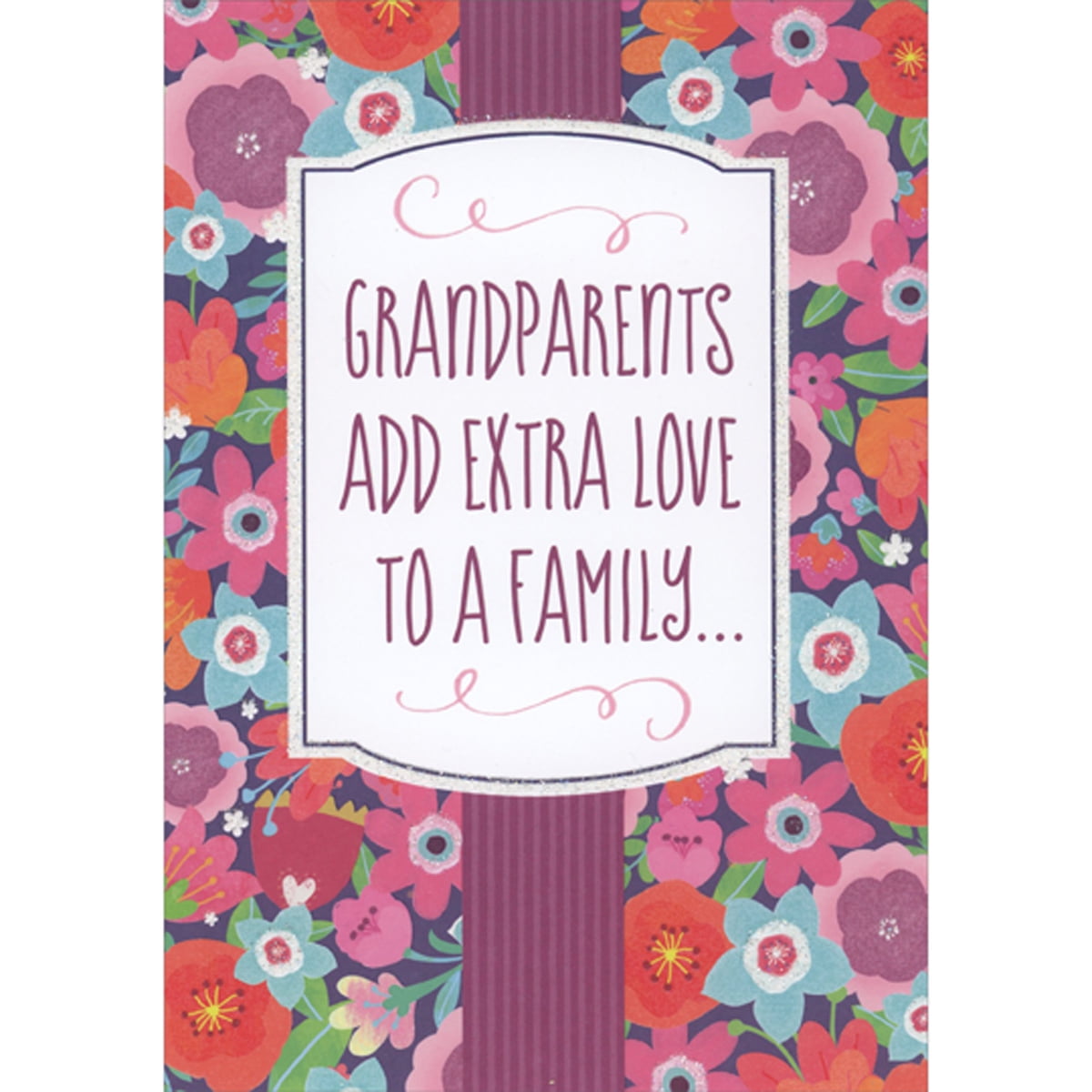 Designer Greetings Grandparents Add Extra Love to a Family: Purple ...