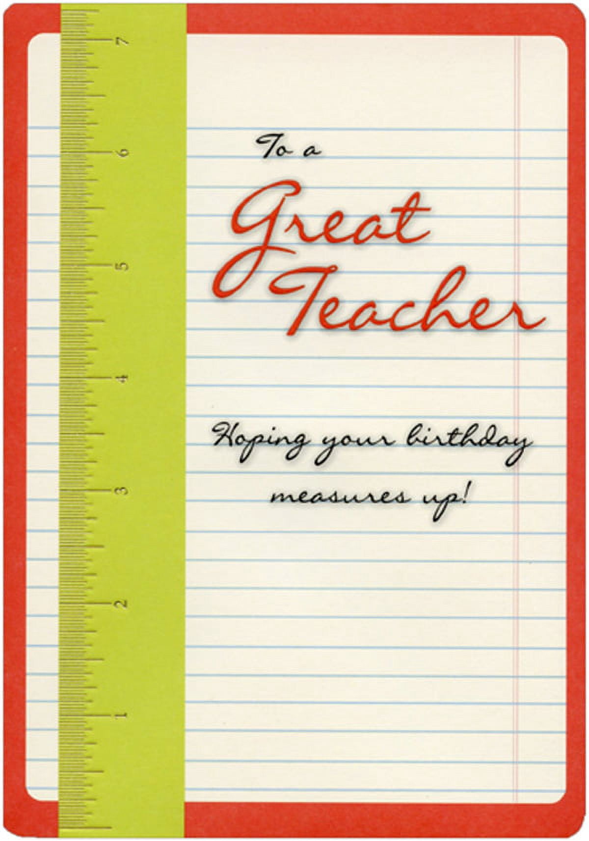 Birthday Card Teacher