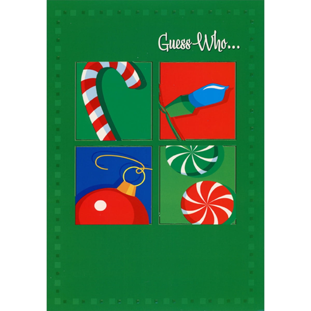 Designer Greetings Guess Who: Candy Cane, Bulb, Ornament and Mints ...