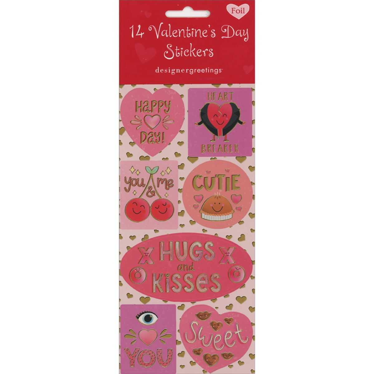 Designer Greetings Happy Day, Heart Breaker, Cherries, Cutie Pie, Hugs ...