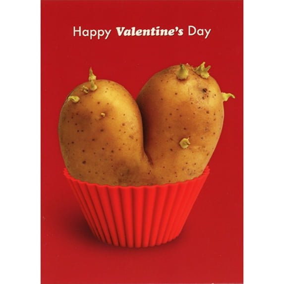 Designer Greetings Heart Shaped Potato in Baking Cup Humorous / Funny ...