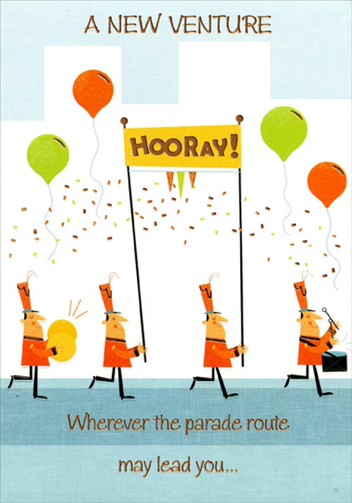 Designer Greetings Hooray Parade New Venture Congratulations Card ...