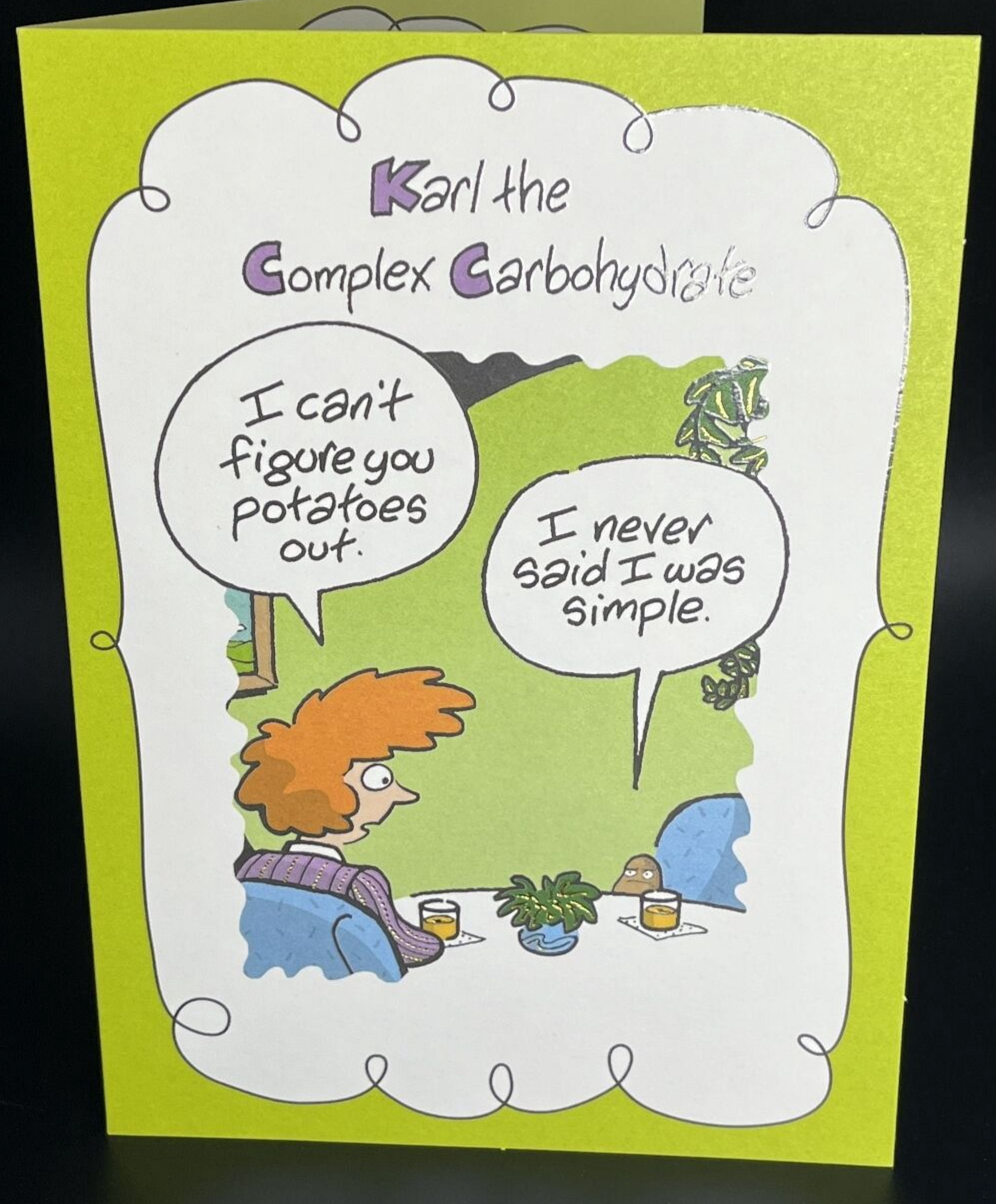 Designer Greetings Karl the Complex Carbohydrate Funny / Humorous ...