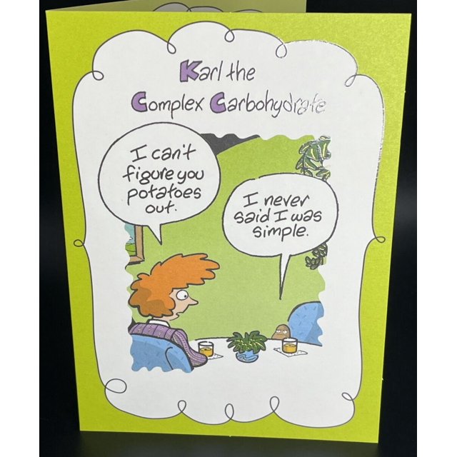 Designer Greetings Karl the Complex Carbohydrate Funny / Humorous ...