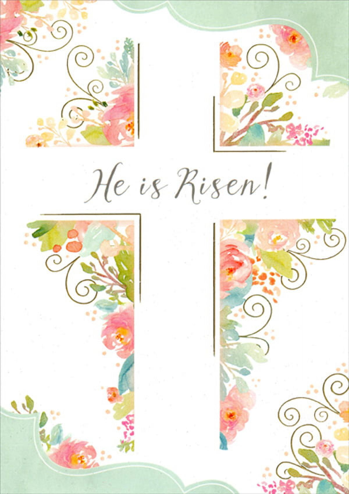 Designer Greetings Large White Cross : Thin Foil Lines : Four Pastel ...