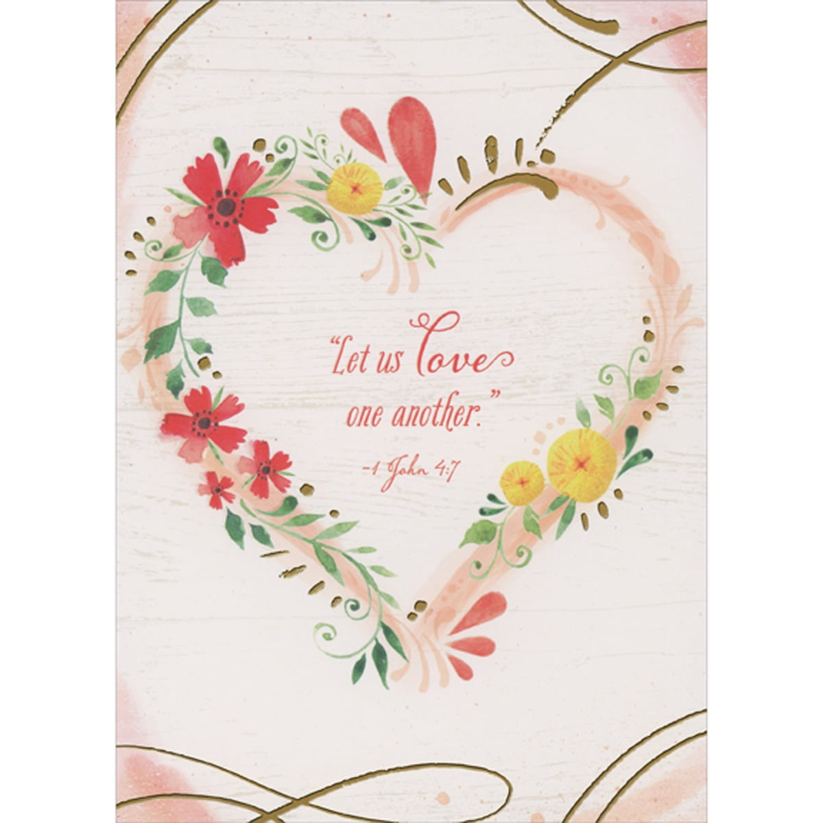 Designer Greetings Let Us Love One Another Scripture Verse Inside ...