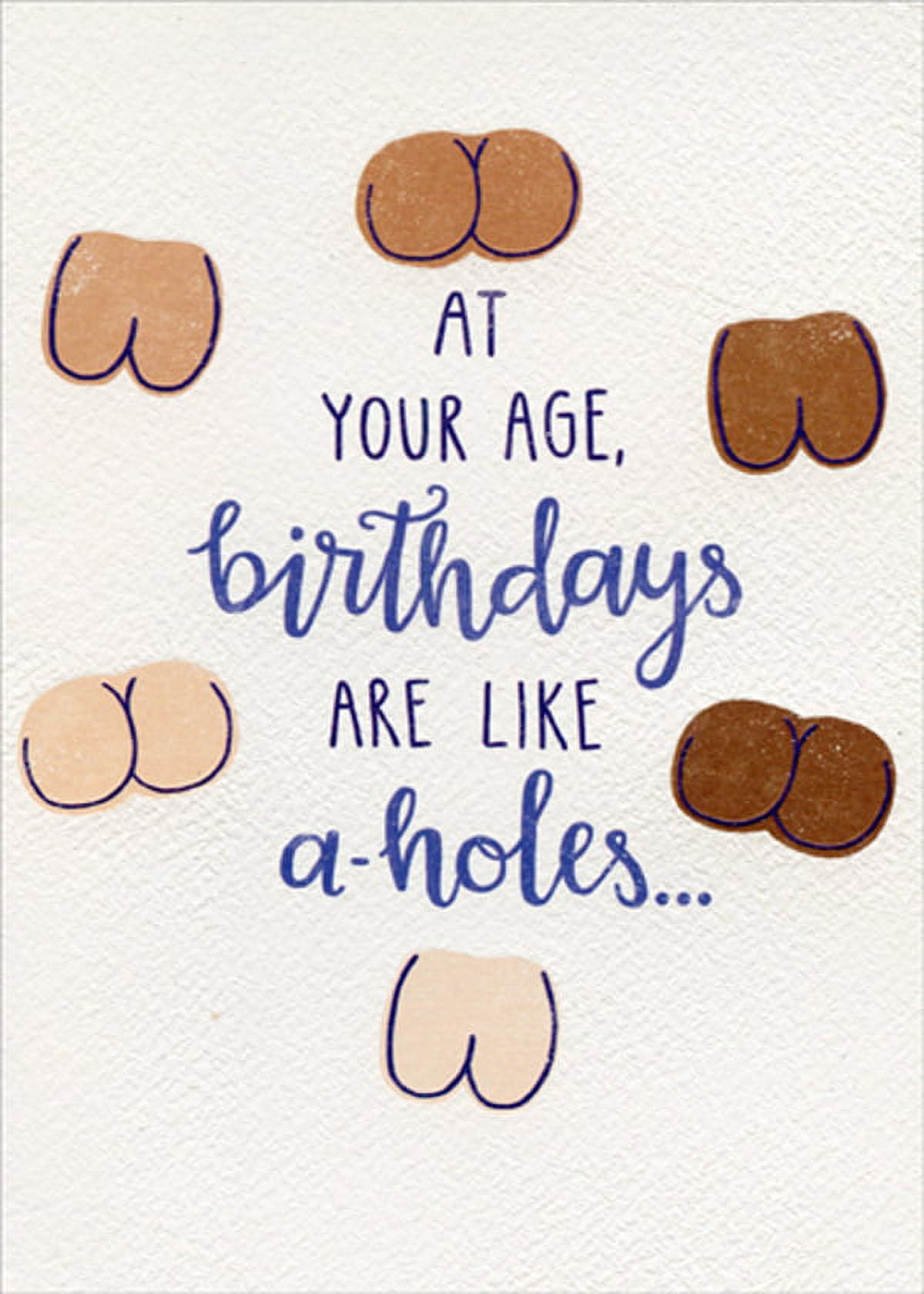 Designer Greetings Like A-Holes Funny / Humorous Risque Birthday Card ...