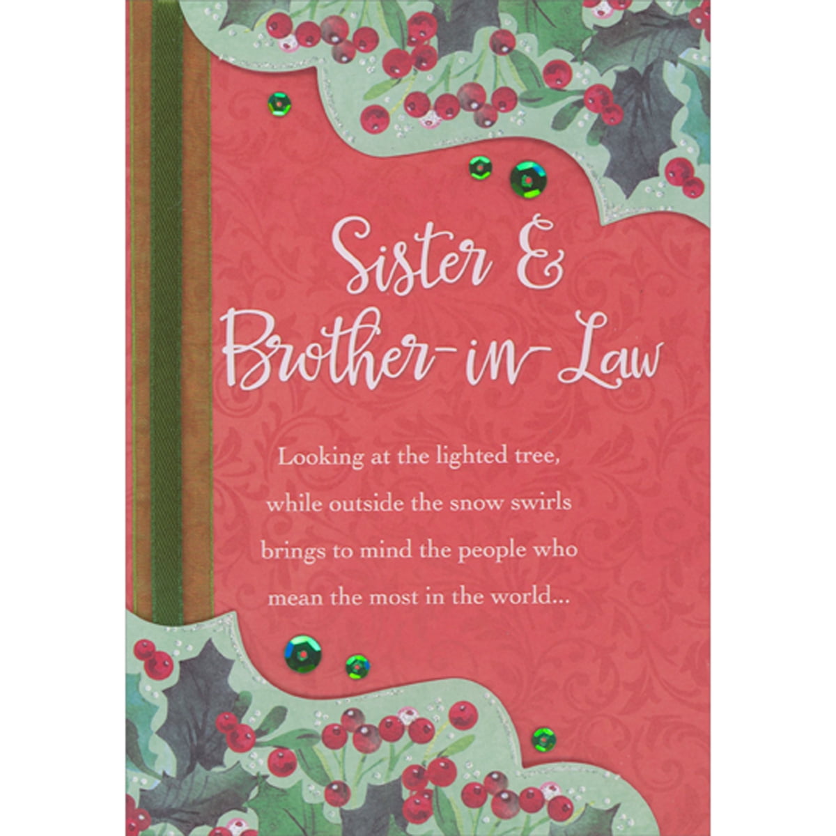 Designer Greetings Looking at the Lighted Tree: 3D Die Cut Holly ...