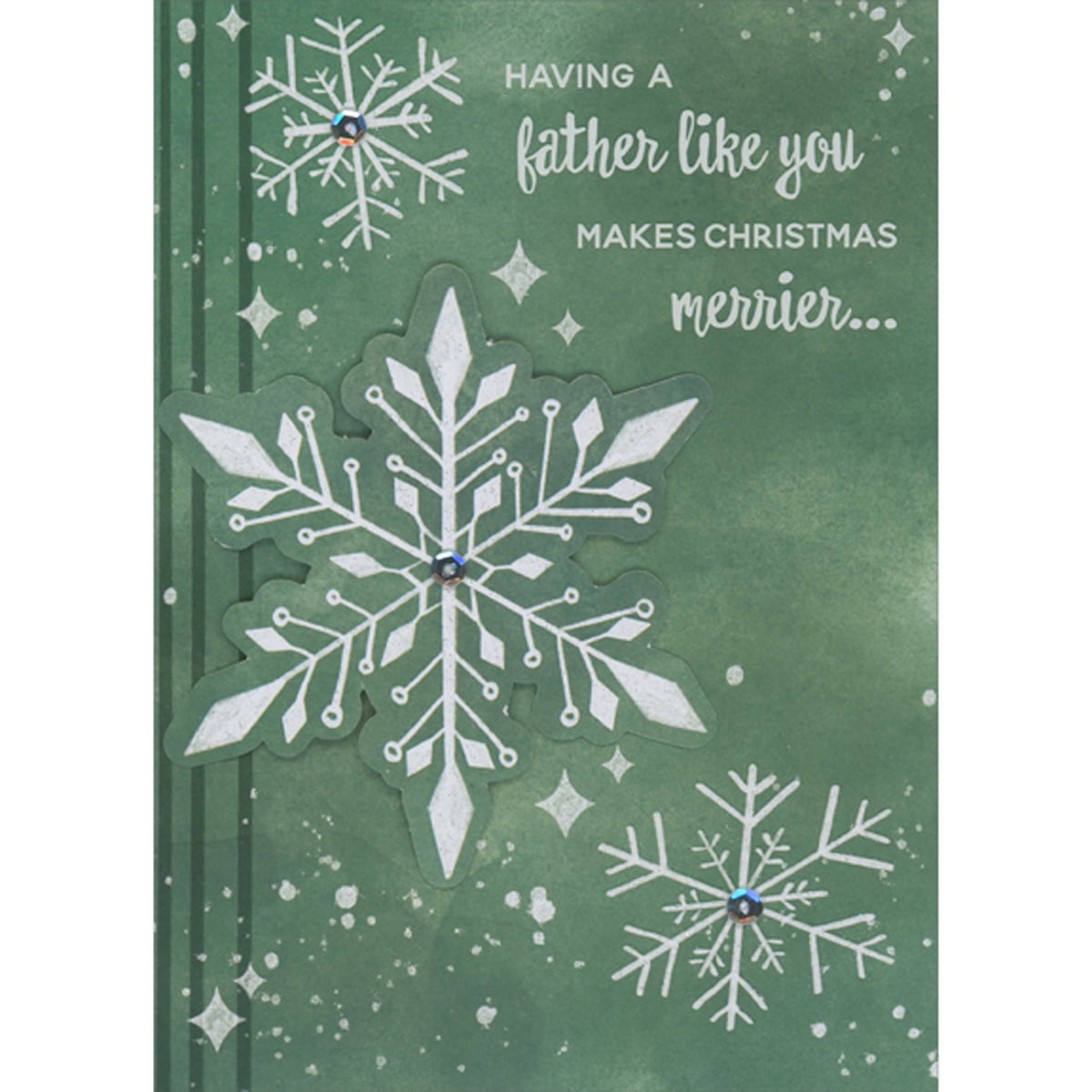 Designer Greetings Makes Christmas Merrier: Large Green and White 3D ...