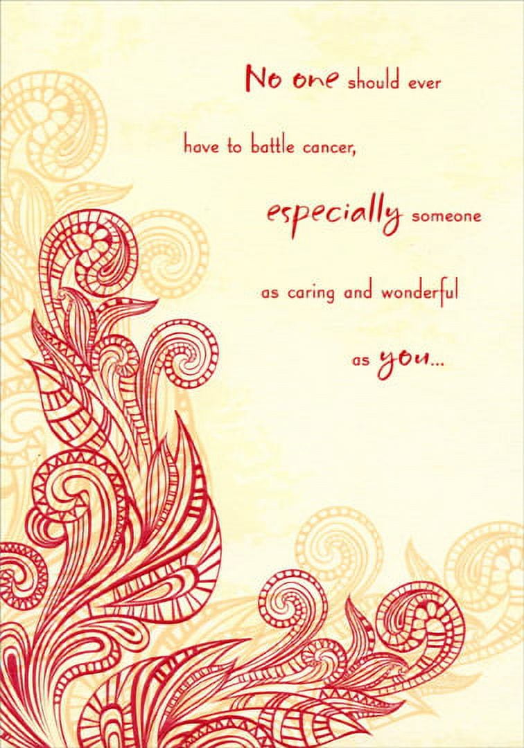 Designer Greetings, Cancer Support Card with Embossed Designs, Recycled ...