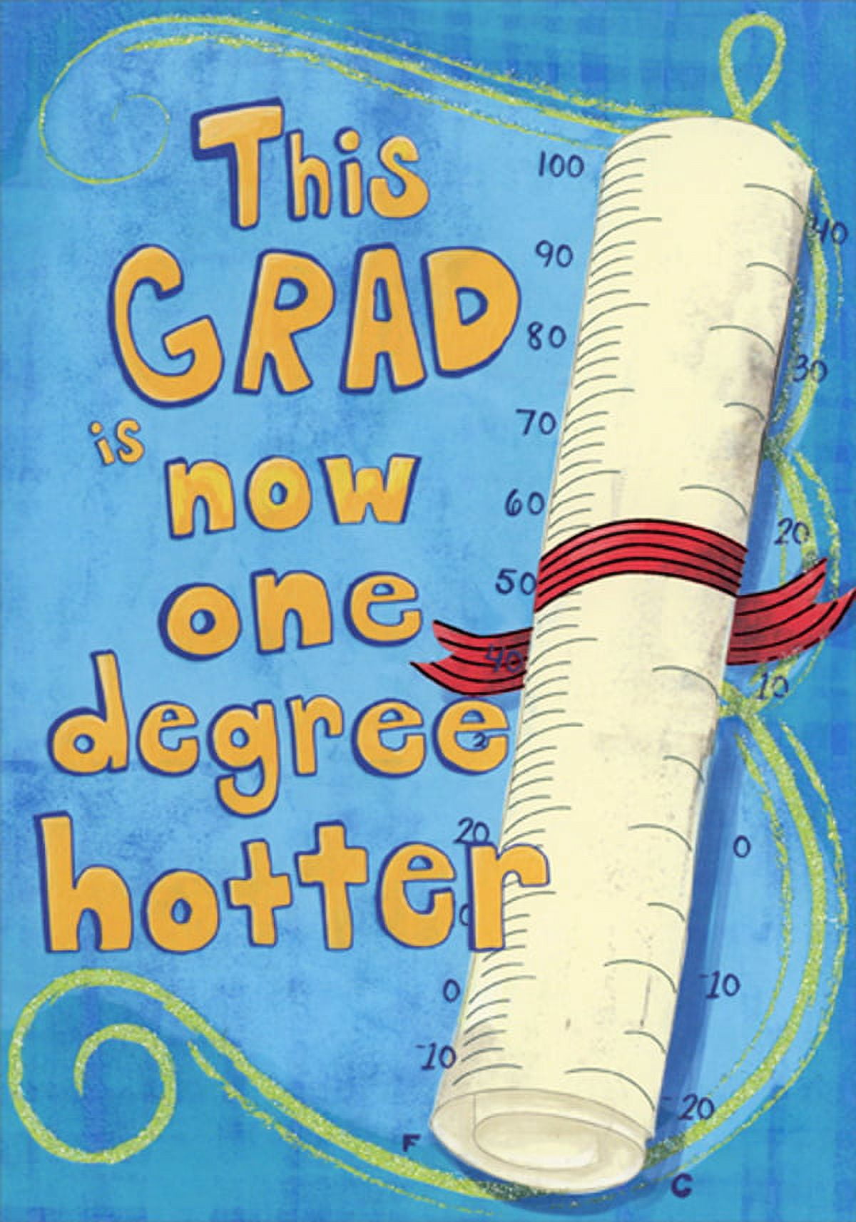 Designer Greetings One Degree Hotter : Thermometer Diploma College ...