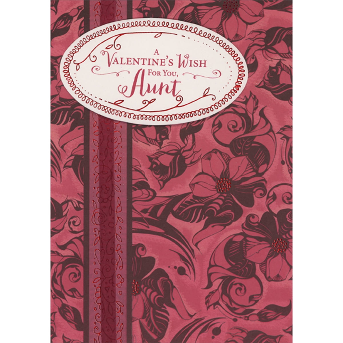 Designer Greetings Oval 3D Die Cut Banner with Red Foil Loop Border ...