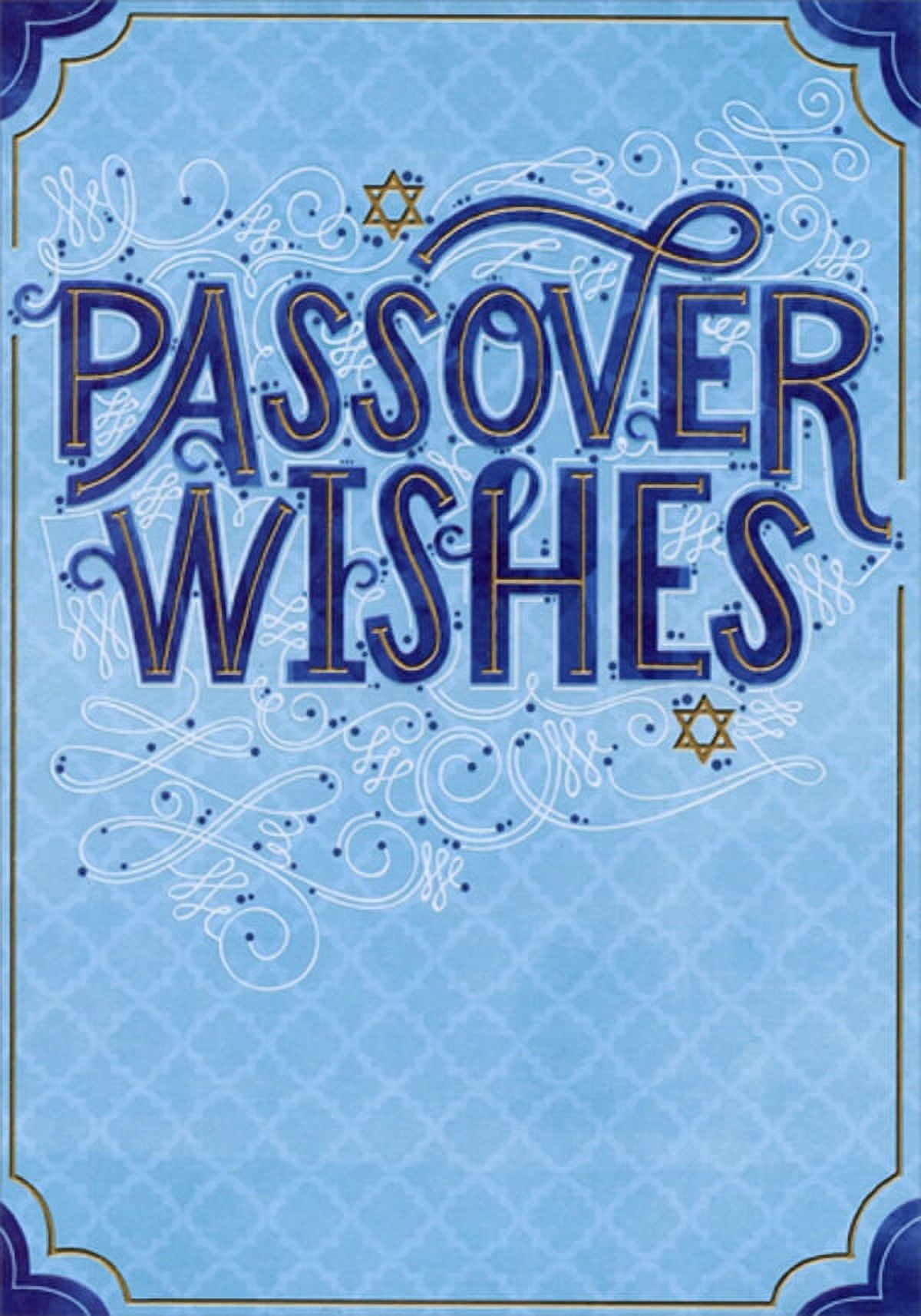Designer Greetings Passover Wishes on Light Blue Passover Card ...