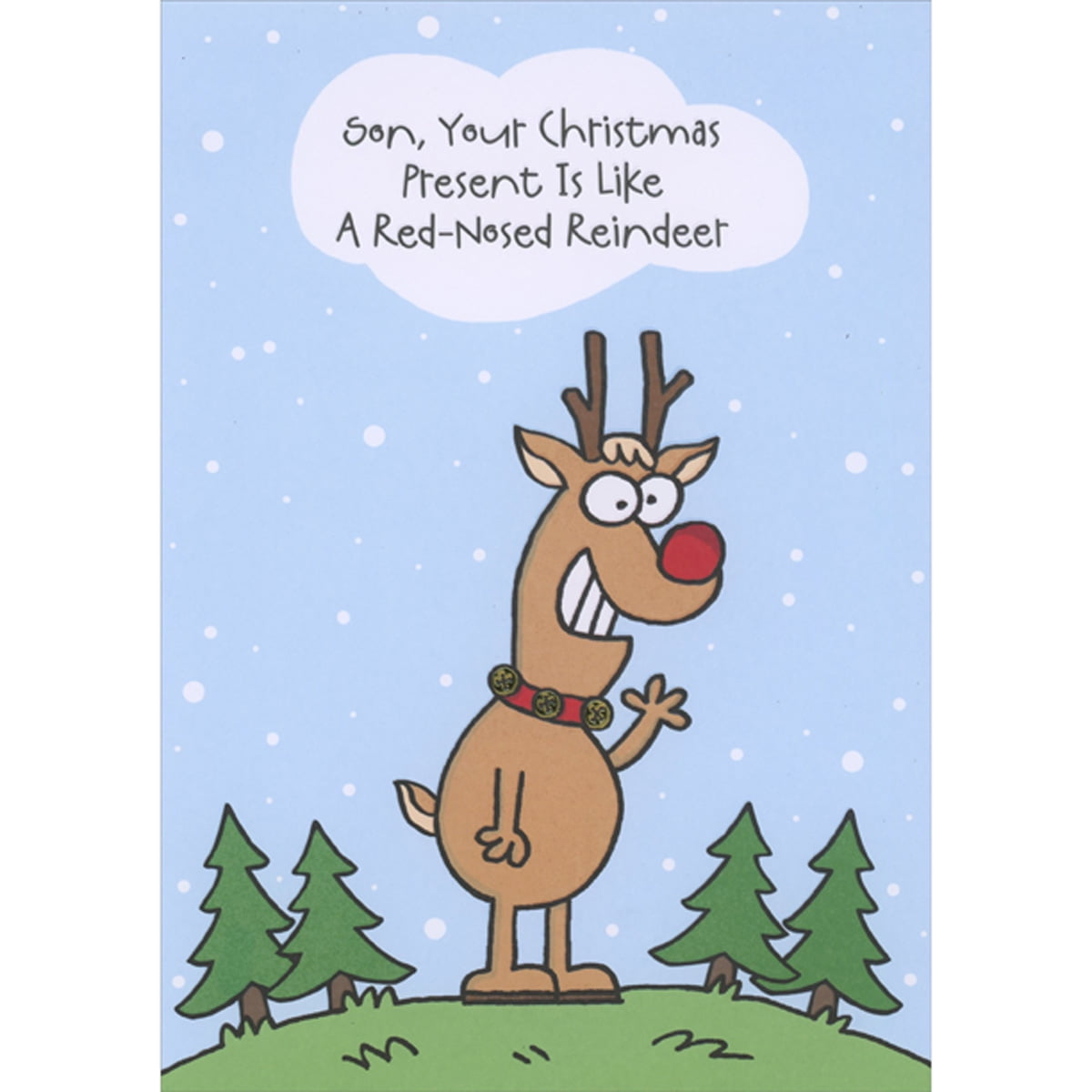 Designer Greetings Present is Like a Red-Nosed Reindeer: Waving ...