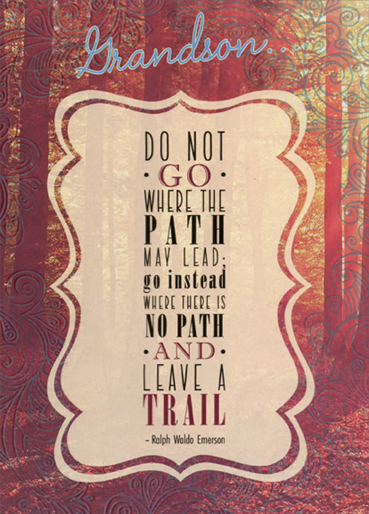 Designer Greetings Red Hued Forest Photo : Ralph Waldo Emerson Quote ...