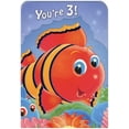 Designer Greetings Happy 3rd Birthday Card with Red, Orange and Blue ...