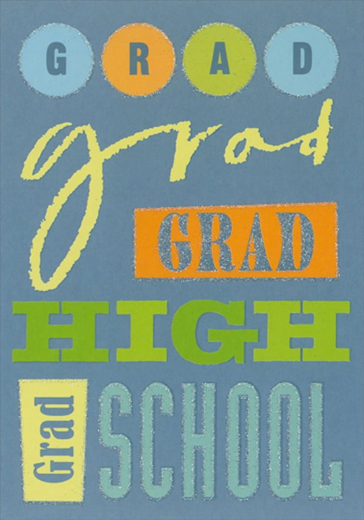 Designer Greetings Sparkling GRAD, Grad, GRAD High School Graduation ...