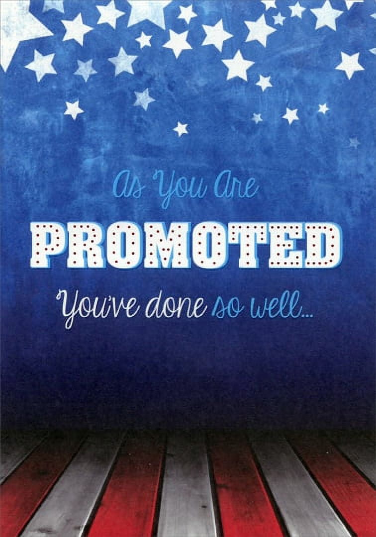 Designer Greetings Stars and Stripes Military Promotion Congratulations ...