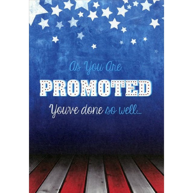 Designer Greetings Stars and Stripes Military Promotion Congratulations ...