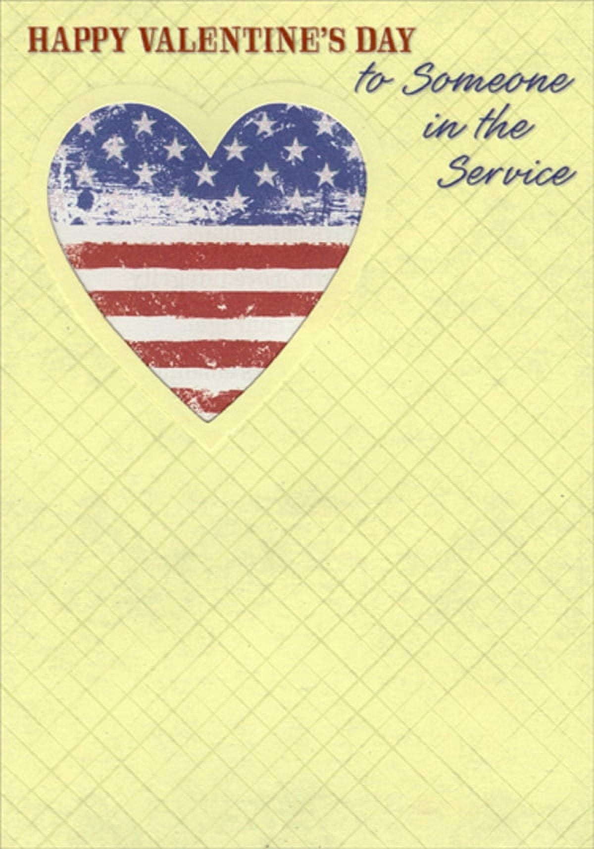 Designer Greetings Stars and Stripes Patriotic Heart Valentine's Day ...