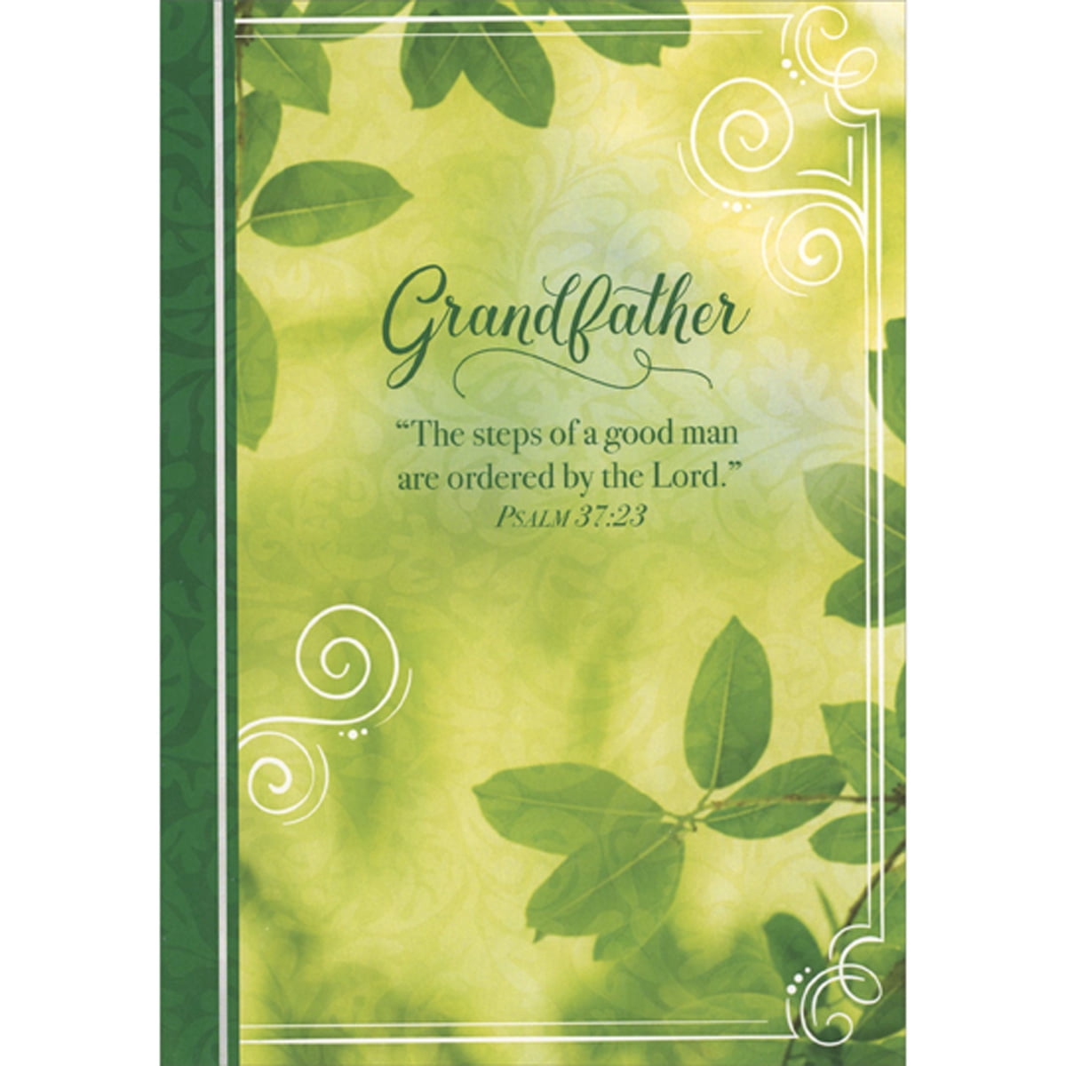 Designer Greetings Steps of a Good Man Scripture Verse: Leaves on ...