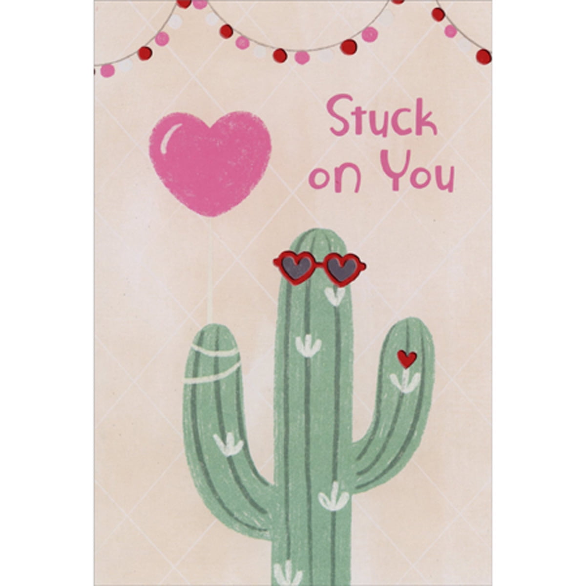 Designer Greetings Stuck on You: Cactus with Heart Shaped Glasses ...