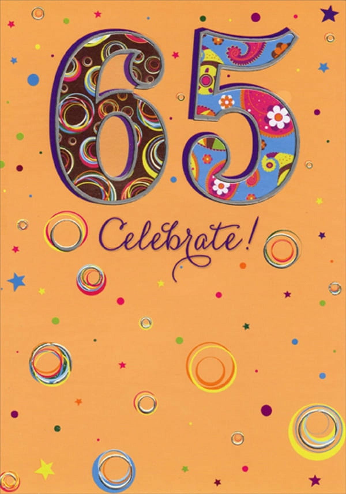 Designer Greetings Swirls and Flowers in Die Cut Windows on Orange Age ...