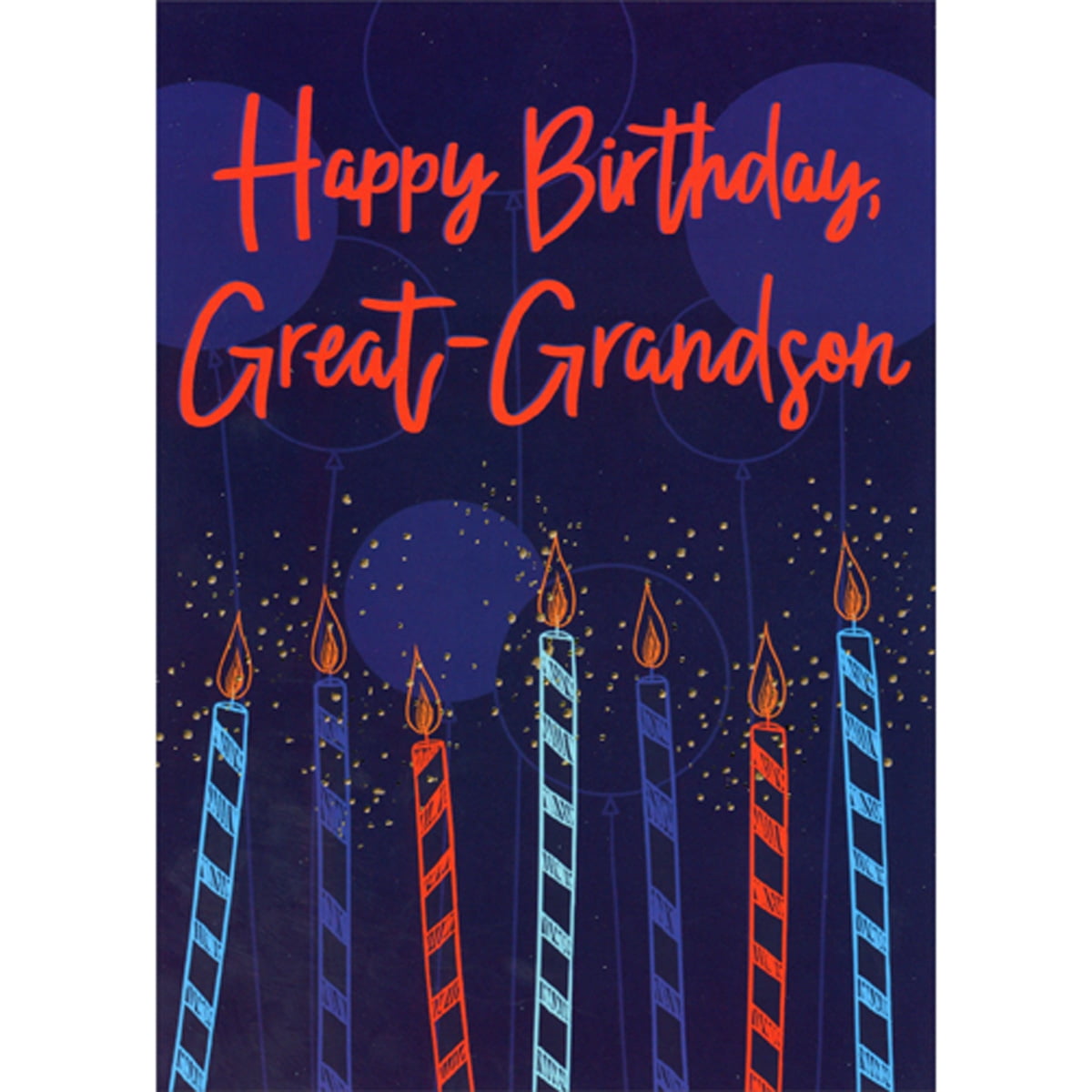 Designer Greetings Birthday Card for Great Grandson with Colorful ...