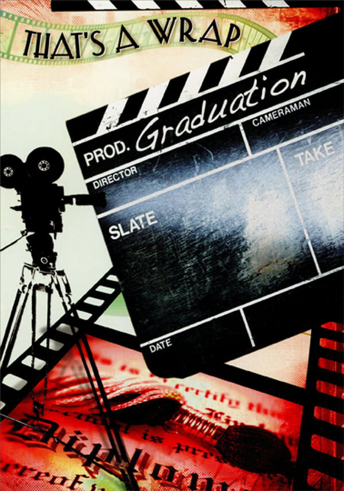 Designer Greetings That's A Wrap : Movie Camera Graduation ...