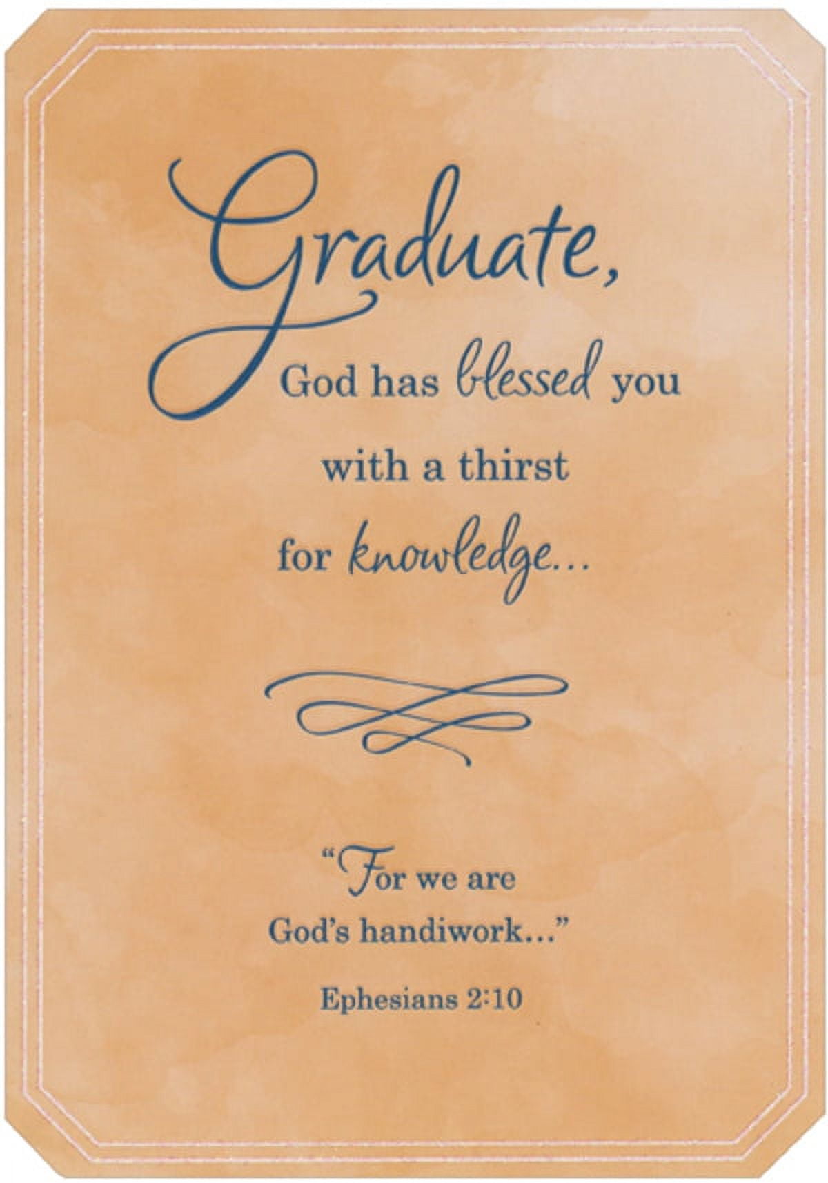 Designer Greetings Thirst for Knowledge Ephesians 2:10 Religious ...