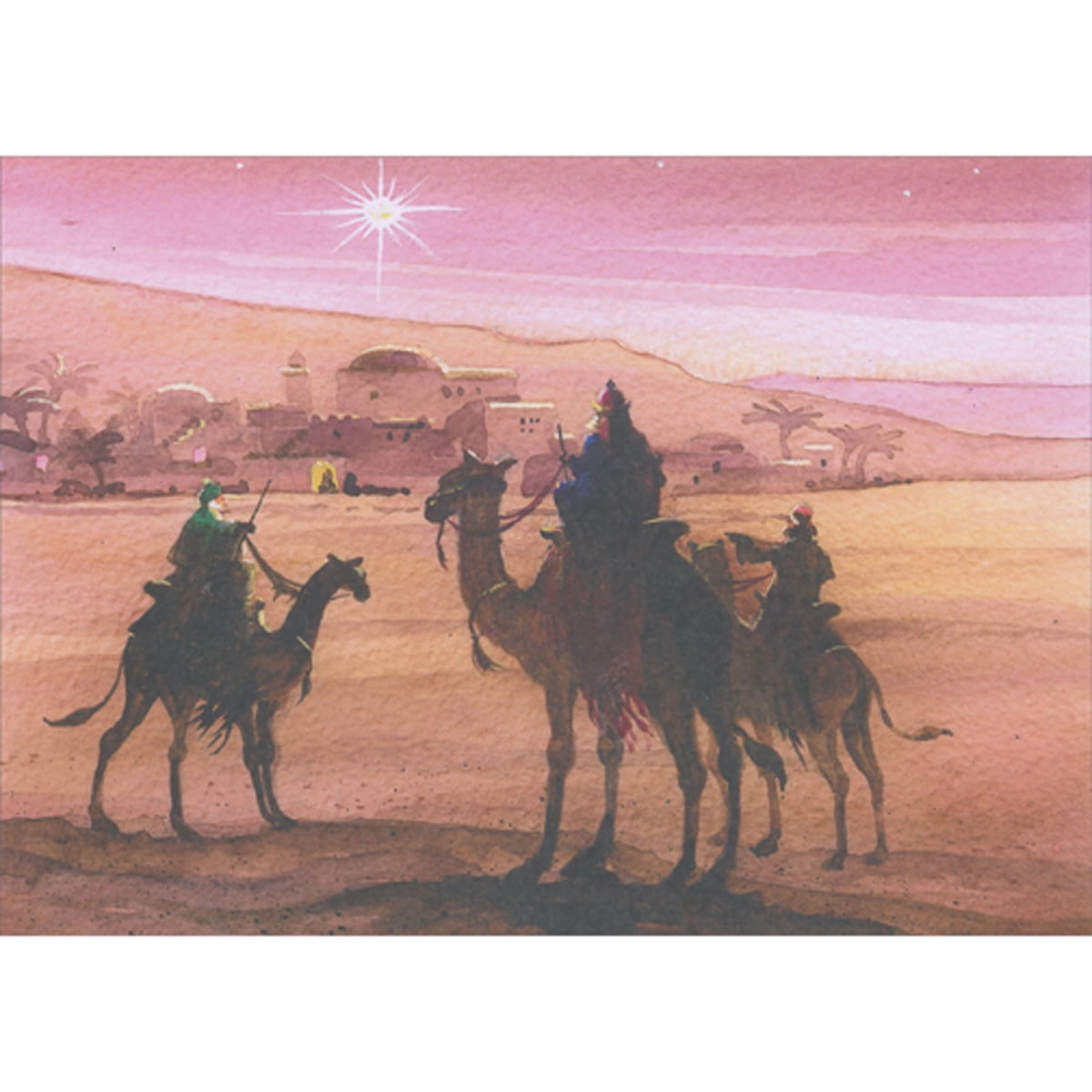 Designer Greetings Three Kings Christmas Cards, Glitter Embossed Design ...