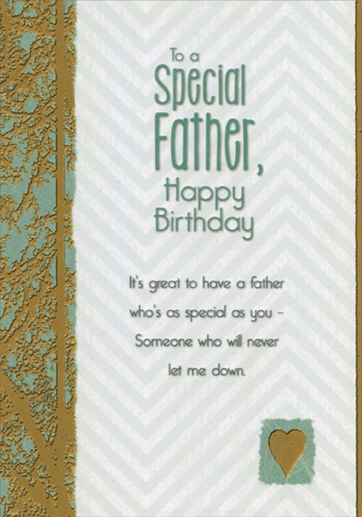 Designer Greetings Special Father's Birthday Card with Gold Foil Border ...