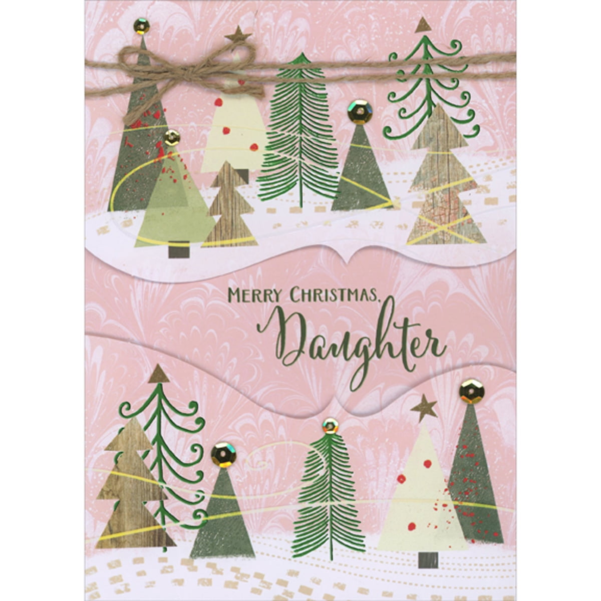 Designer Greetings Top and Bottom 3D Die Cut Pink Panels with Foil ...