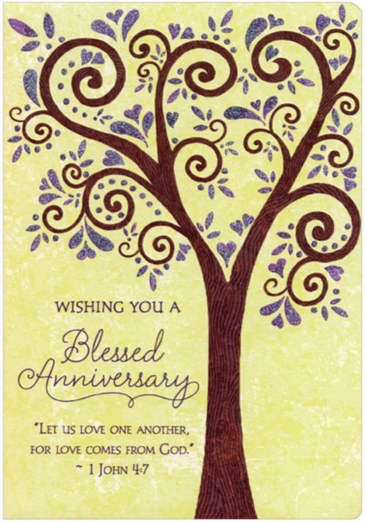 Designer Greetings Tree with Swirling Branches and Heart Shaped Leaves ...